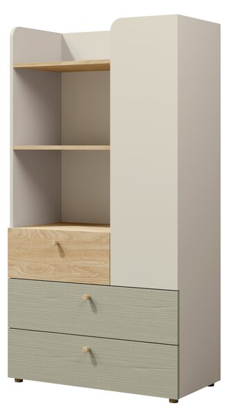 Zondo.hr Regal Yoda 6 (svijetlo bež + uljani hrast + eukaliptus ...