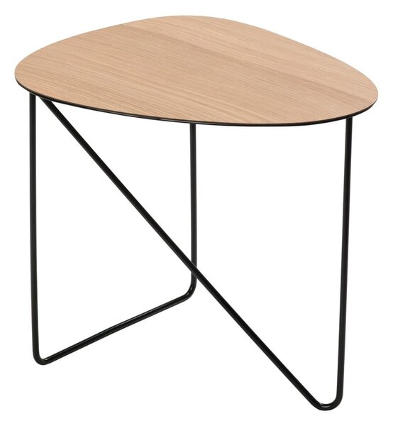 Metalni stolić za kavu u prirodnoj boji 37x44 cm Curve M Wood – LIND ...