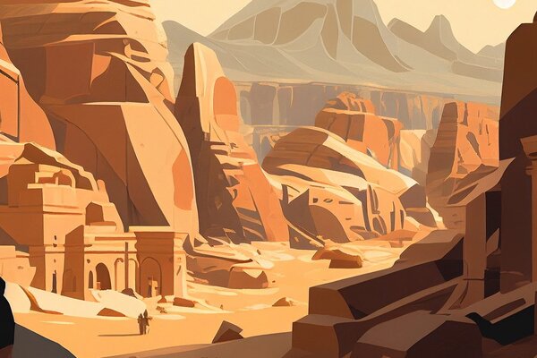 Slika grad u stijeni | FAVI.hr