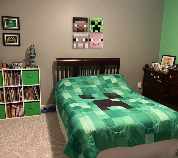 Minecraft slike - Najbolji likovi na platnu - Steve, Creeper, Sheep ...