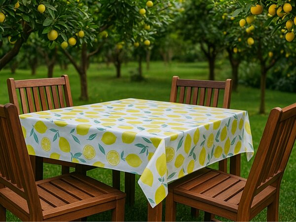 PVC stolnjak LEMON 130x180 cm, žuti | FAVI.hr