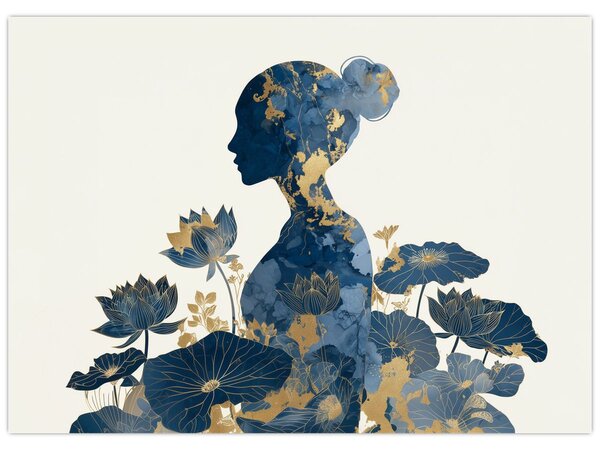 Slika - Mramorni profil žene (70x50 cm) | FAVI.hr