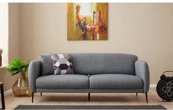 Atelier Del Sofa Trosjed na razvlačenje, Sivo, Venus 3-Seat - Grey ...
