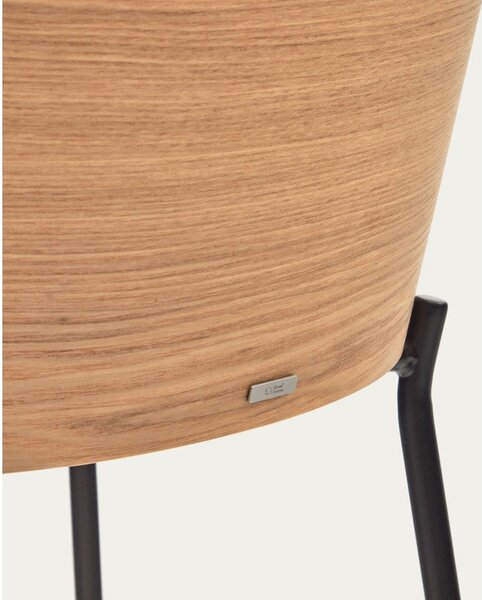 Siva/u prirodnoj boji barska stolica (visine sjedala 77 cm) Eamy – Kave ...