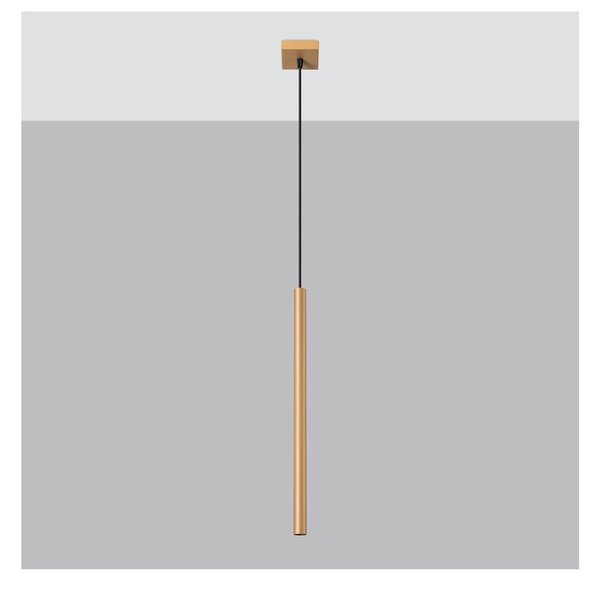 Metalna viseća svjetiljka u zlatnoj boji Fideus – Sollux | FAVI.hr