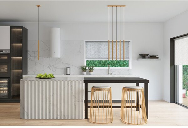 Metalna viseća svjetiljka u zlatnoj boji Fideus – Sollux | FAVI.hr