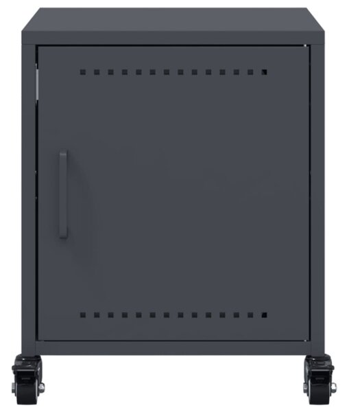 Noćni ormarić antracit 36 x 39 x 43,5 cm čelični | FAVI.hr