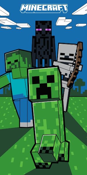 Ručnik za plažu za dječake MINECRAFT 70 X 140 cm | FAVI.hr