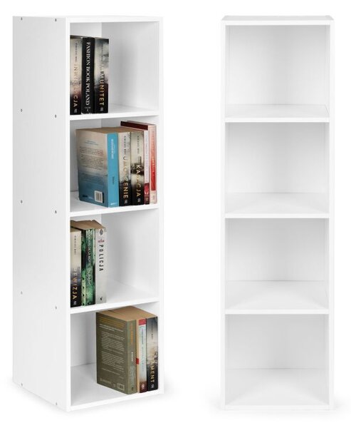 Drvena kutna polica za knjige u modernom stilu | FAVI.hr