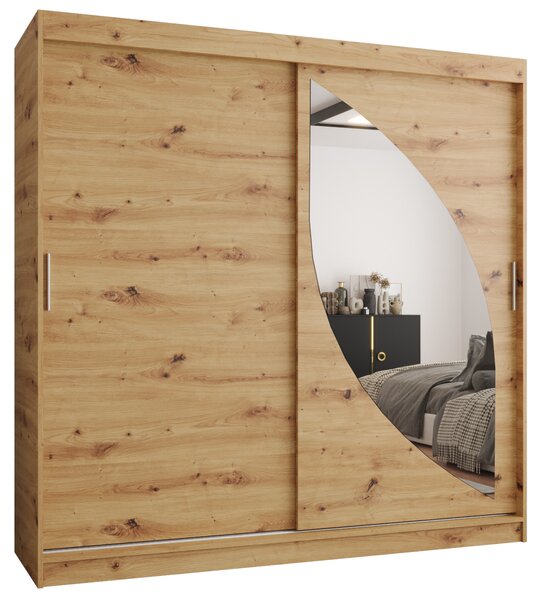 Zondo.hr Ormar za garderobu 200 cm Milain (hrast artisan). Akcija -19% ...