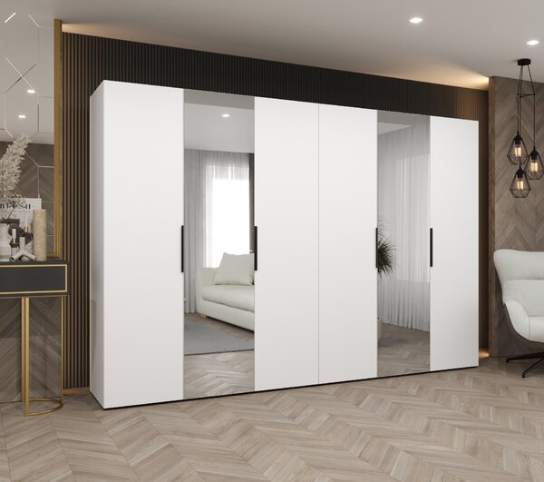 Zondo.hr Ormar za garderobu 300 cm Mirabella 2 (bijela + crna). Akcija ...