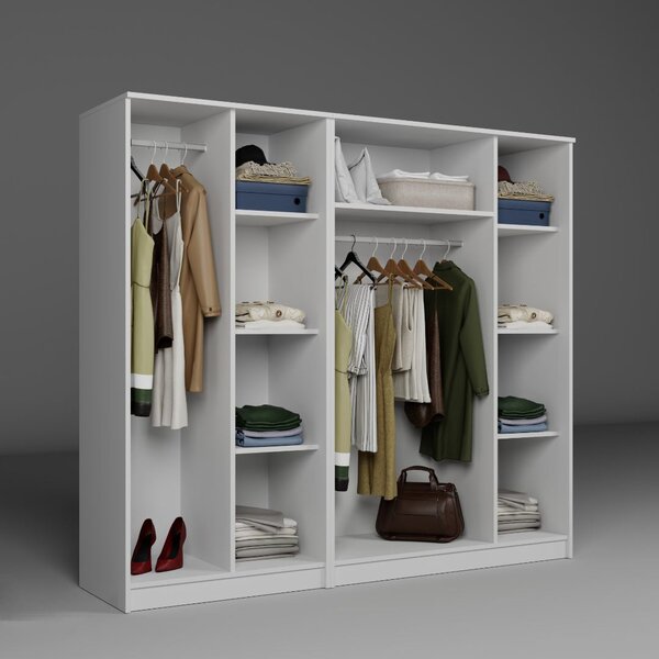 Zondo.hr Ormar za garderobu Kentucky E (bijela). Akcija -30%. 1127775 ...