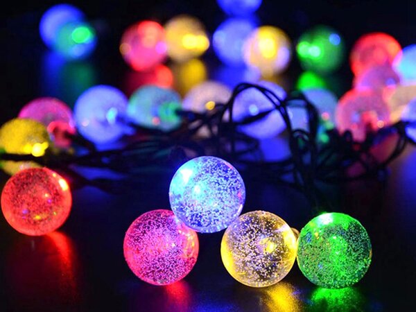 Led rgb 40 vanjski solarni ukrasni vijenac 8 funkcija | FAVI.hr