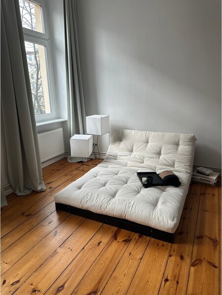 Siva sklopiva sofa 140 cm Roots Black Night – Karup Design | FAVI.hr