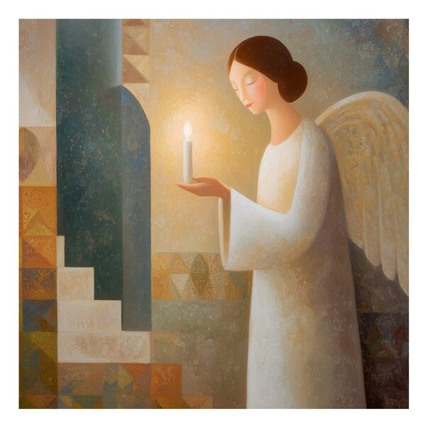 Božićna slika čarobna anđeoska svjetlost | FAVI.hr