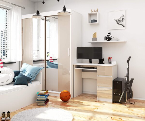 Zondo.hr PC stolić Benicio (bijela + cappuccino sjaj) (D). Akcija -19% ...