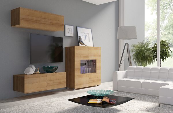 Zondo Set za dnevni boravak Calabria C9 (hrast zlatni) (bez rasvjete). 1051626 | FAVI.hr