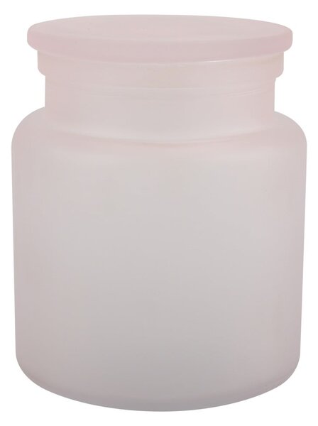 Svijetlo ružičasti stakleni kupaonski organizator za pamučne vatice ...