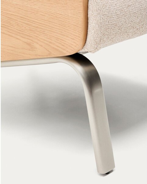 Bež fotelja od šenila Amsen – Kave Home | FAVI.hr