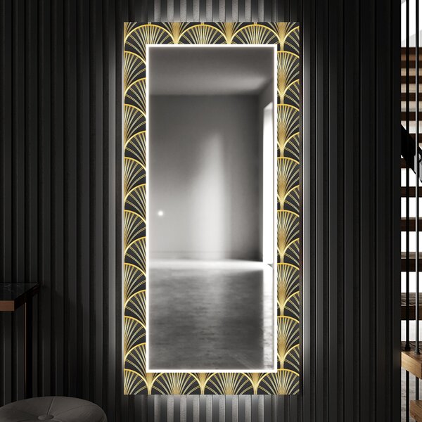 Ukrasno Zrcalo S LED Pozadinskim Osvjetljenjem Za Predvorje - Art Deco ...