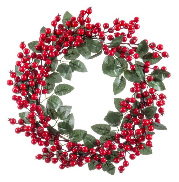 Božićni vijenac ø 45 cm Holly Leaves – Casa Selección | FAVI.hr