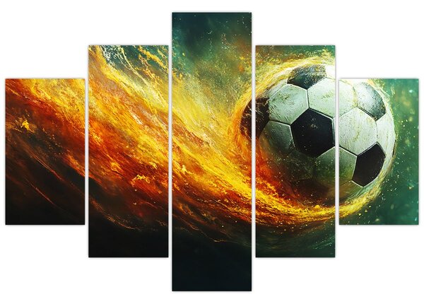 Slika - Nogometna lopta u letu (150x105 cm) | FAVI.hr